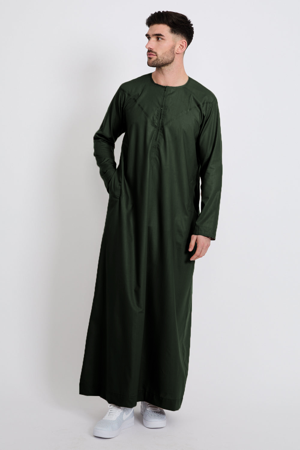EMIRATI COTTON – FOREST GREEN – Al-Shazia